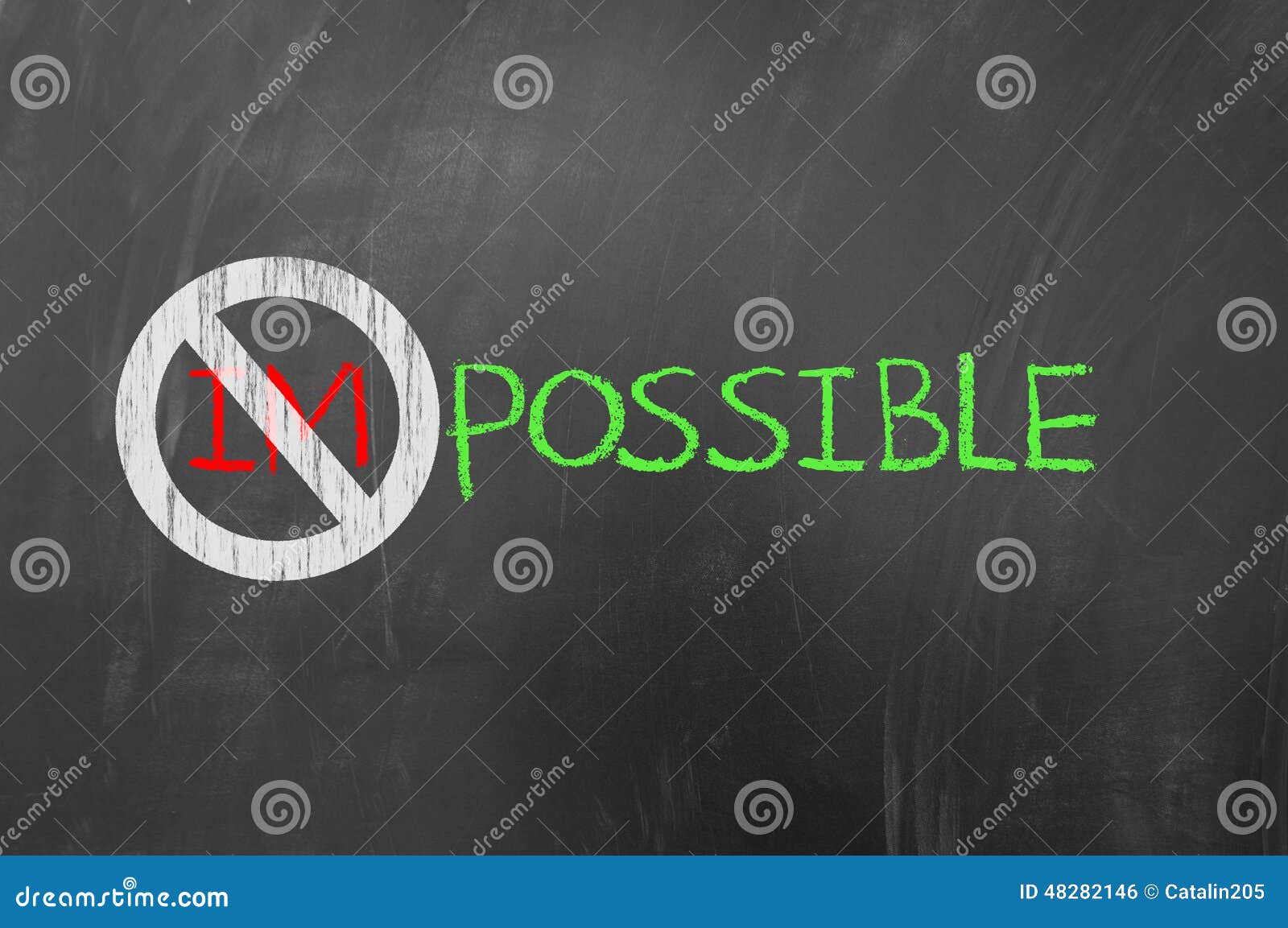 Not impossible stock photo. Image of goal, vision, black - 48282146