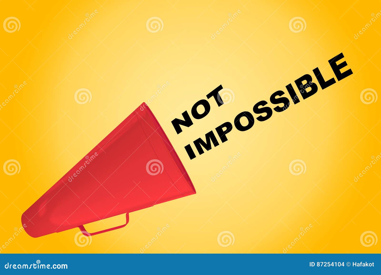 Not Impossible concept stock illustration. Illustration of paper - 87254104