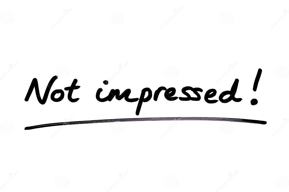 Not impressed stock illustration. Illustration of impressed - 186280092