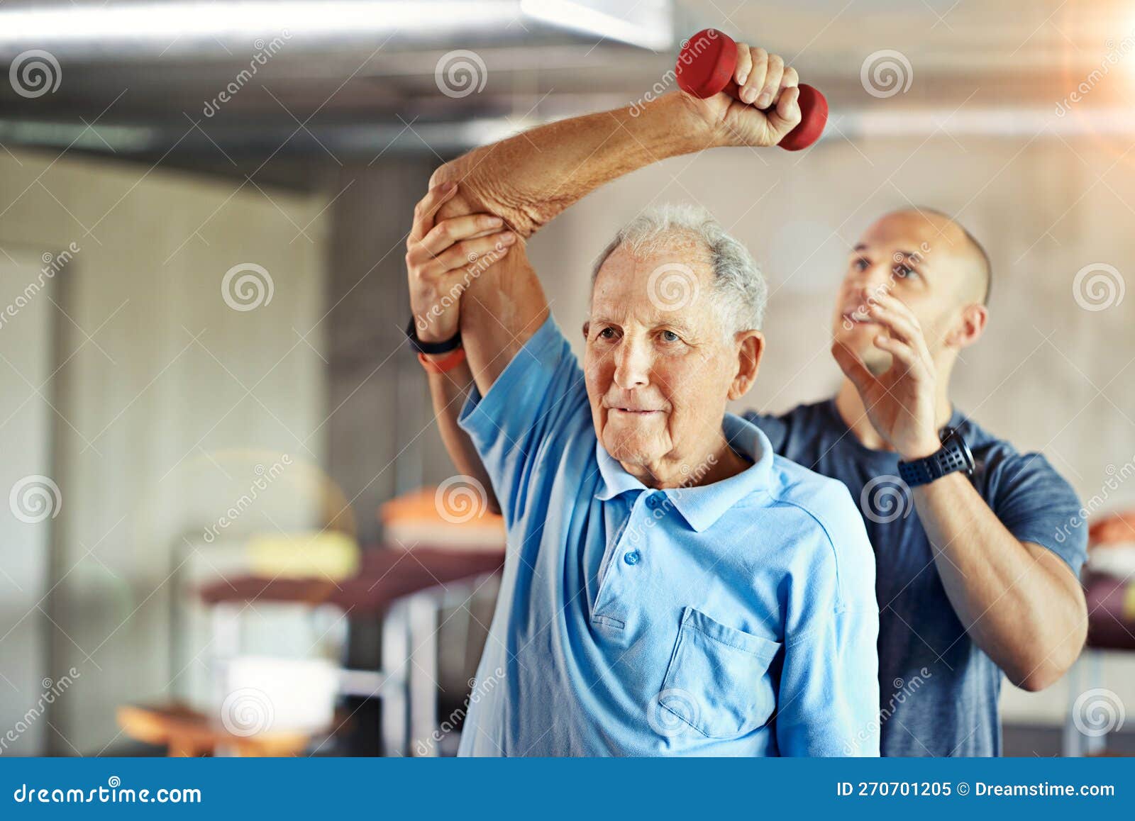 Not Letting Age Affect His Agility. Shot of a Senior Man Working Out ...