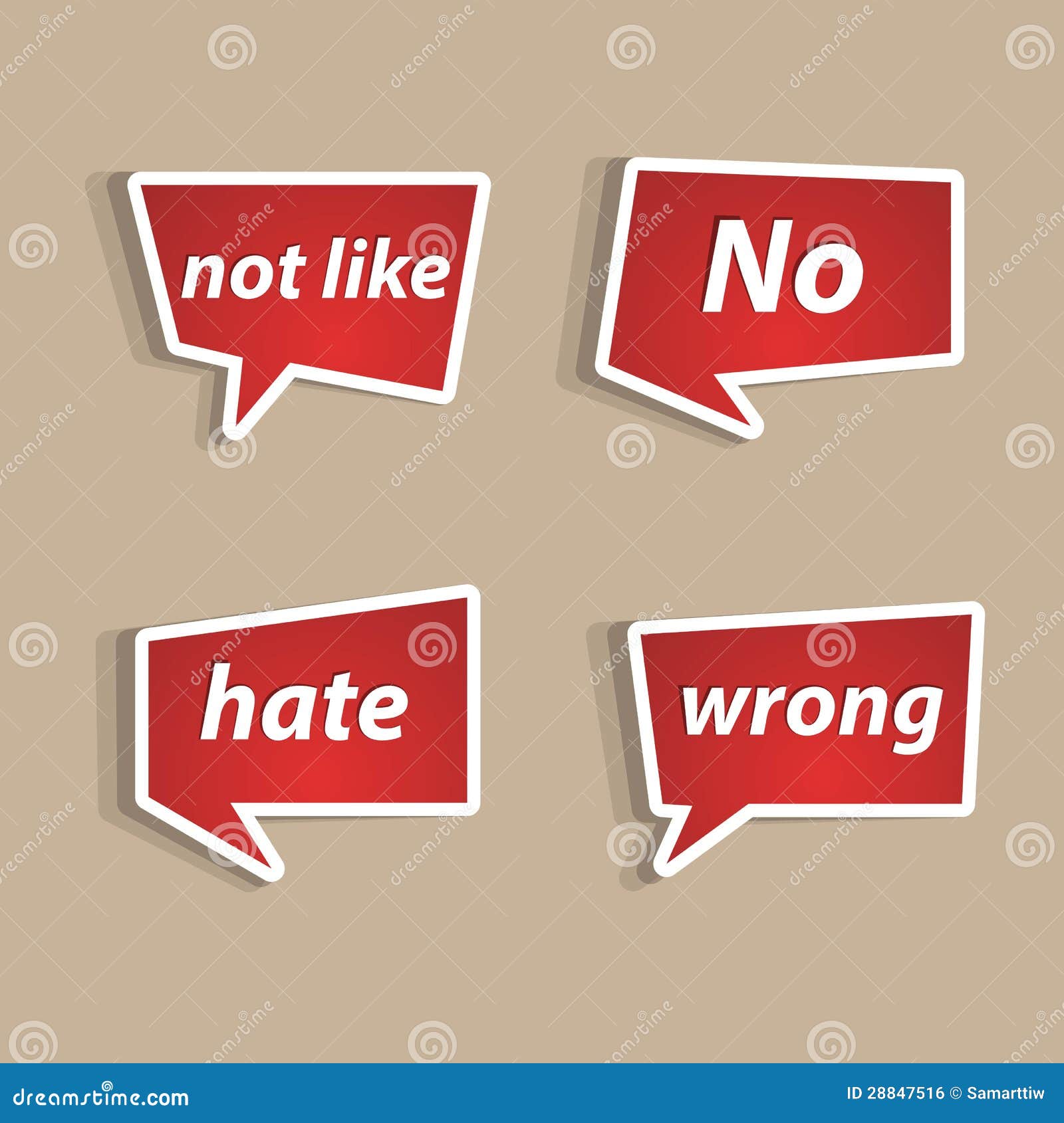 Not like stock vector. Illustration of speak, shadow - 28847516