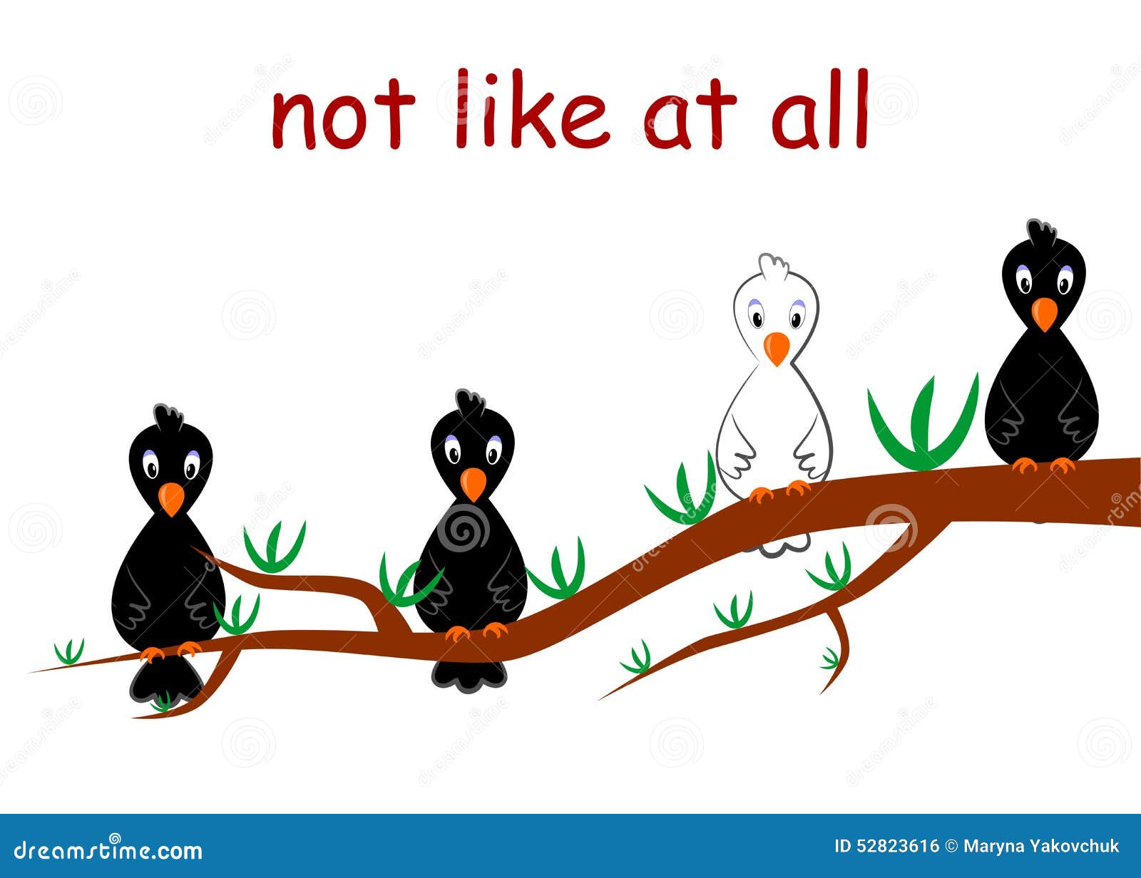 Not like at all stock vector. Illustration of psychology - 52823616