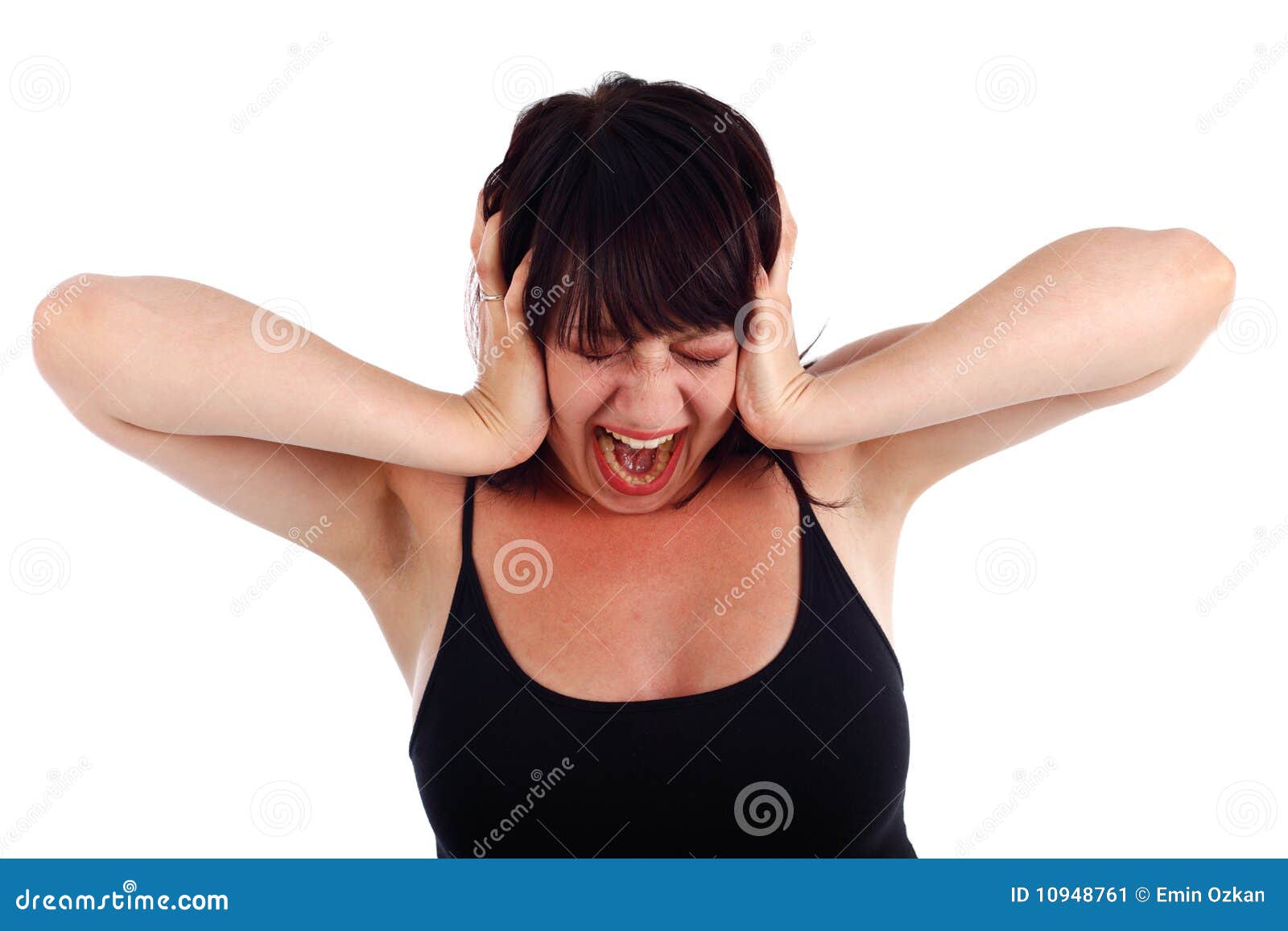 Not listening stock image. Image of ears, frustrated - 10948761
