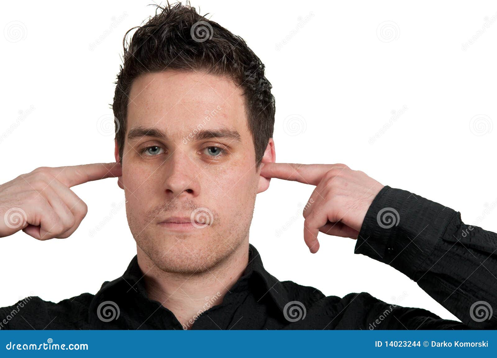 Not listening stock photo. Image of hand, hands, dark - 14023244