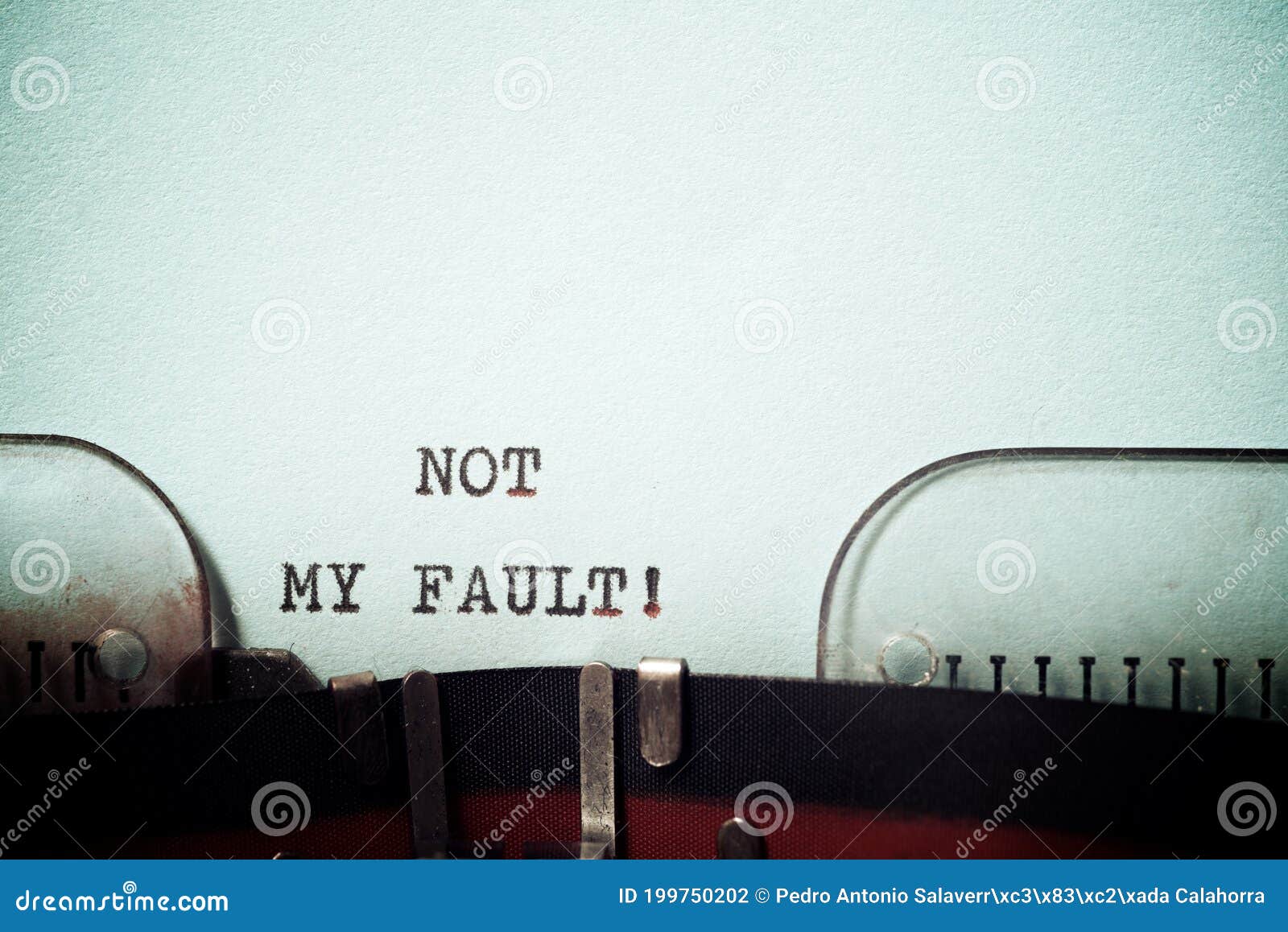 Not my fault phrase stock photo. Image of reject, phrase - 199750202