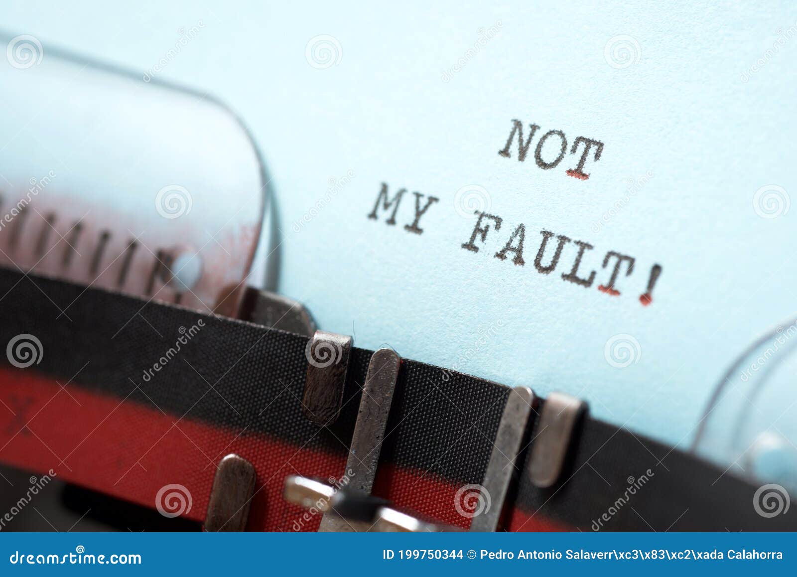 Not my fault phrase stock photo. Image of concept, fashioned - 199750344