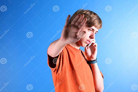 Not Now stock image. Image of cellphone, confident, modern - 3522493