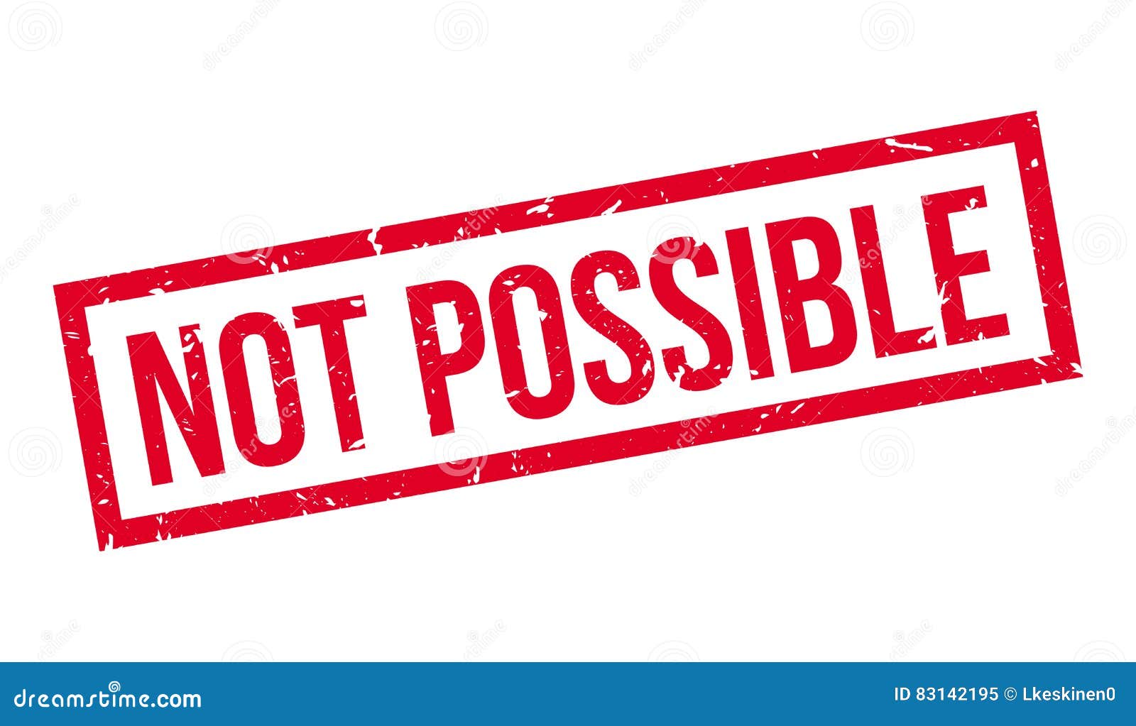 Not Possible rubber stamp stock illustration. Illustration of potential ...