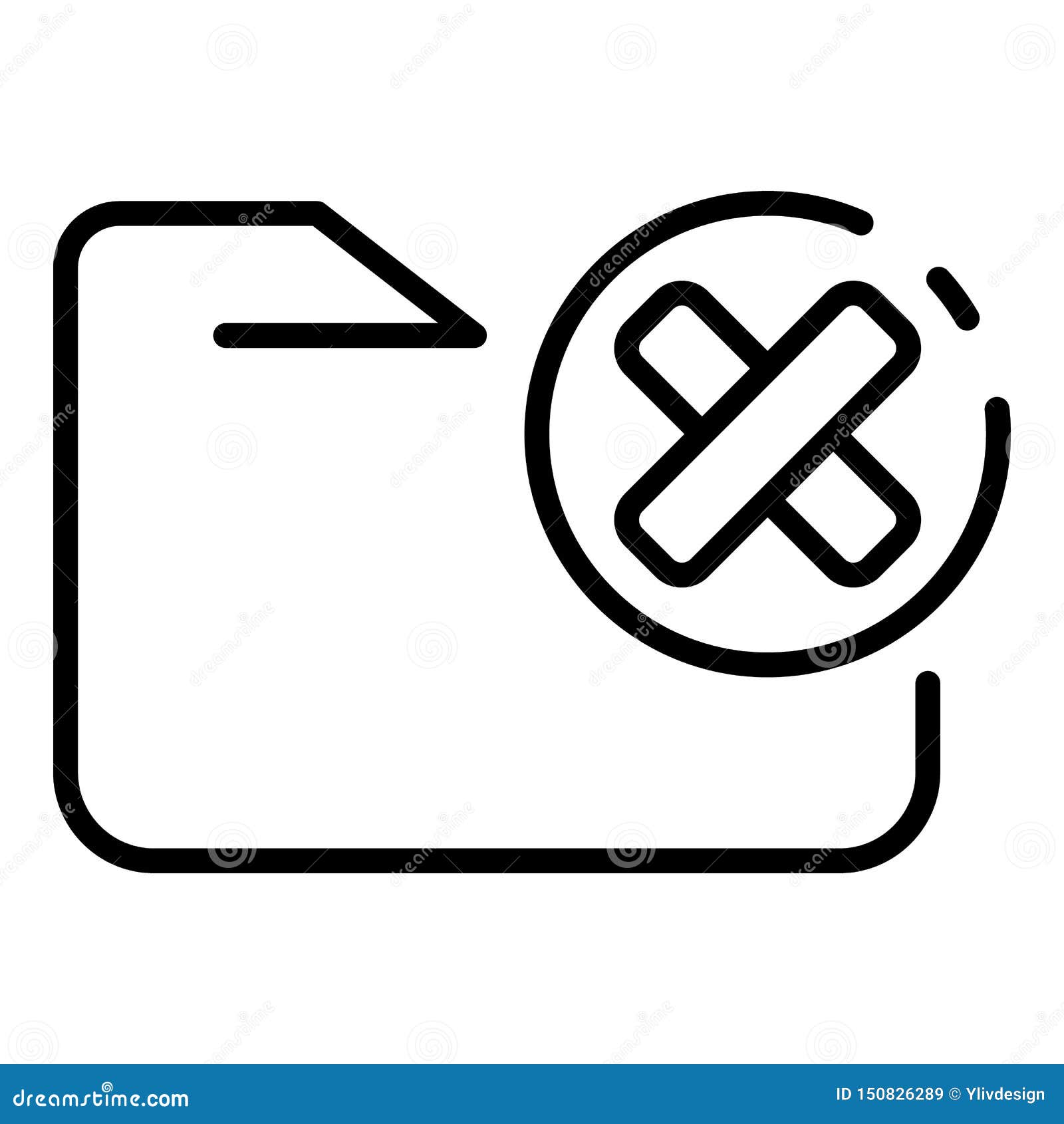 Not Protected Folder Icon, Outline Style Cartoon Vector | CartoonDealer ... Not Protected Folder Icon, Outline Style Cartoon Vector | CartoonDealer ...