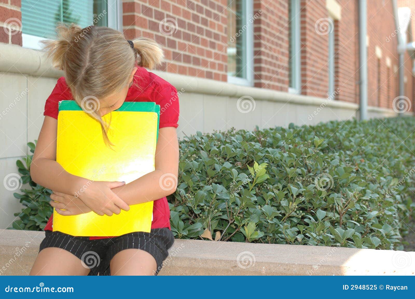 Not Ready for School stock image. Image of sitting, fear - 2948525