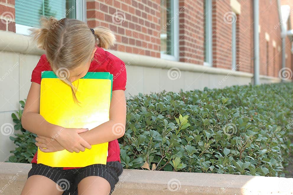 Not Ready for School stock image. Image of sitting, fear - 2948525