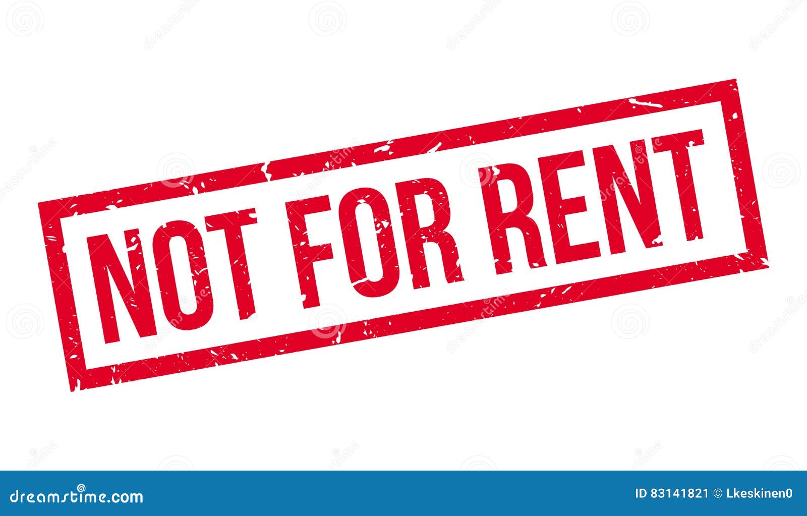 Not for Rent rubber stamp stock illustration. Illustration of building ...