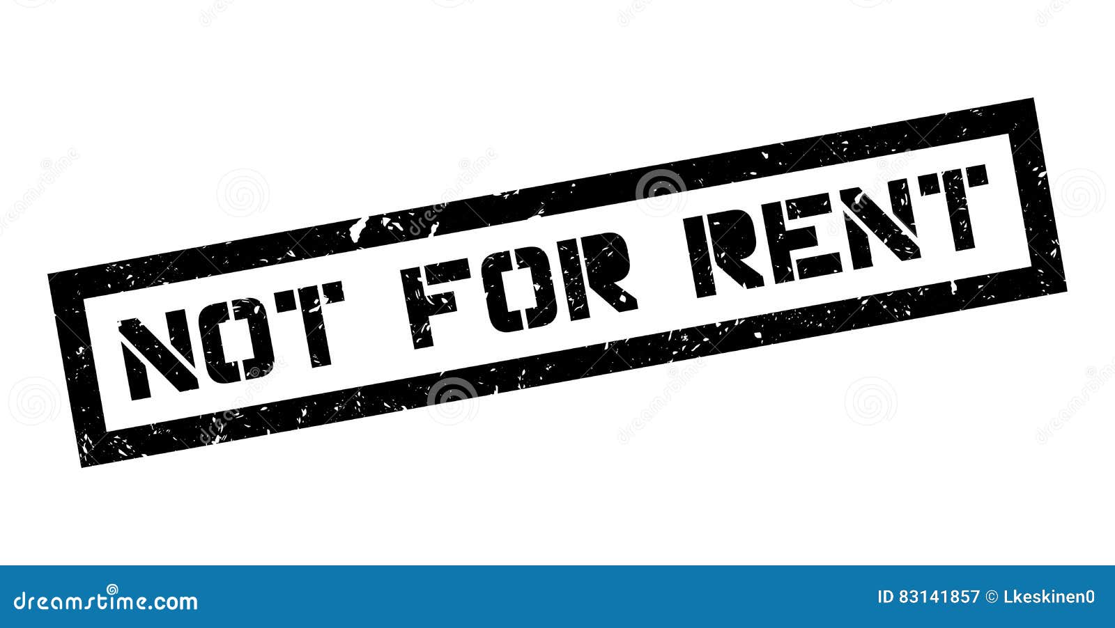 Not for Rent rubber stamp stock illustration. Illustration of concept ...