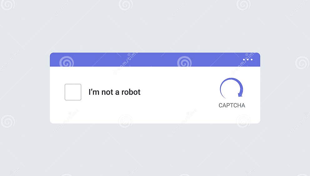 Not Robot Captcha Vector Test Image Obstacle Computer. Captcha Code ...