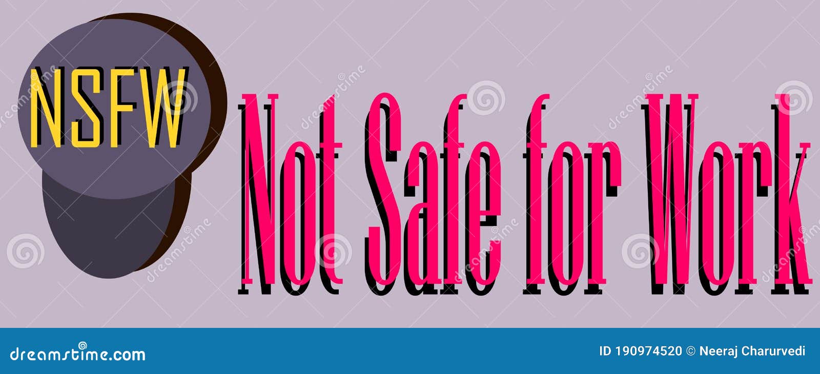 Not Safe for Work Abbreviation are Displayed with Text and Symbolic ...