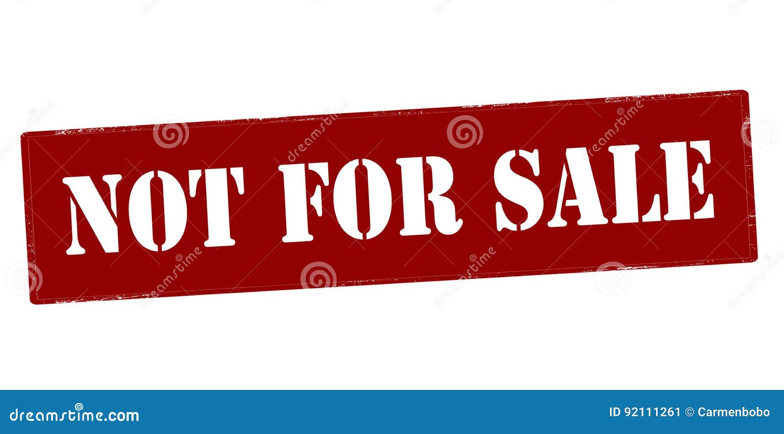 Not for sale stock illustration. Illustration of grunge - 92111261