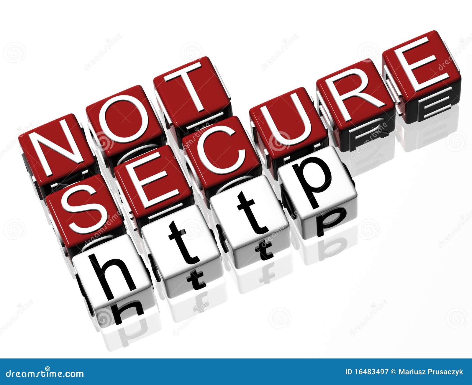 Not Secure Site http stock illustration. Illustration of commerce ...