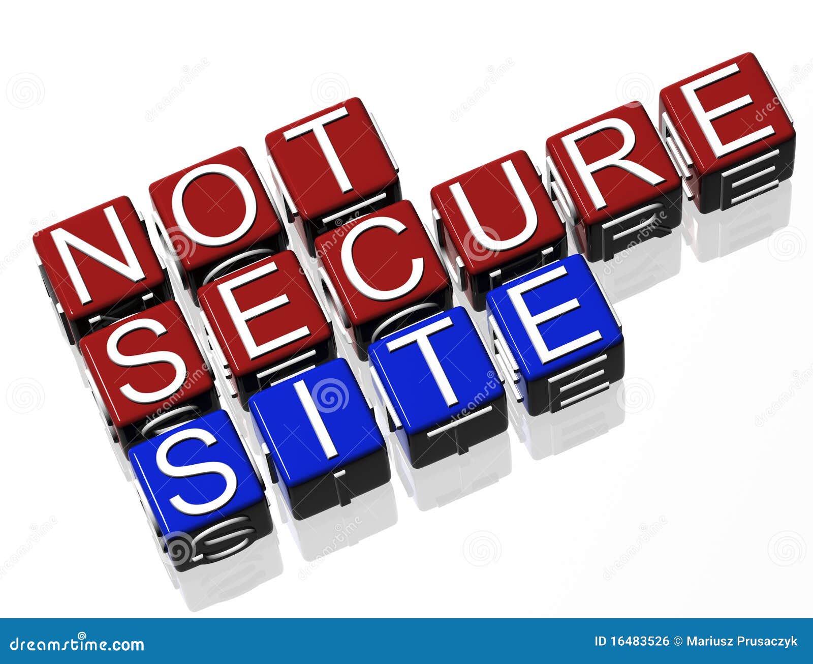Not Secure Site http stock illustration. Illustration of buying - 16483526