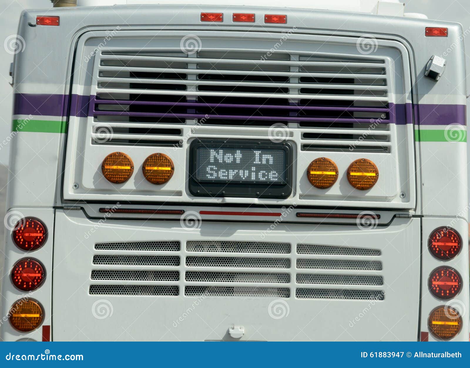 Not in service bus stock image. Image of alternative - 61883947