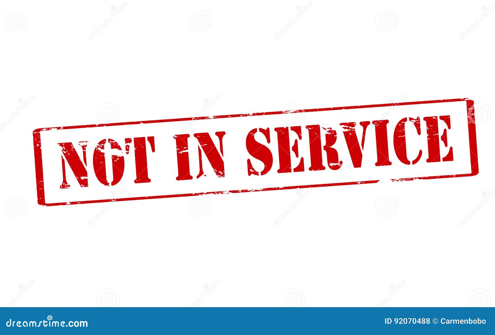 Not in service stock illustration. Illustration of miscellaneous - 92070488