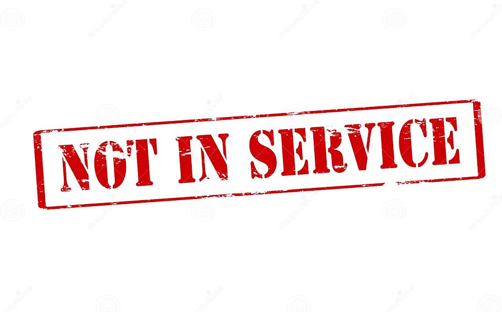 Not in service stock illustration. Illustration of miscellaneous - 92070488