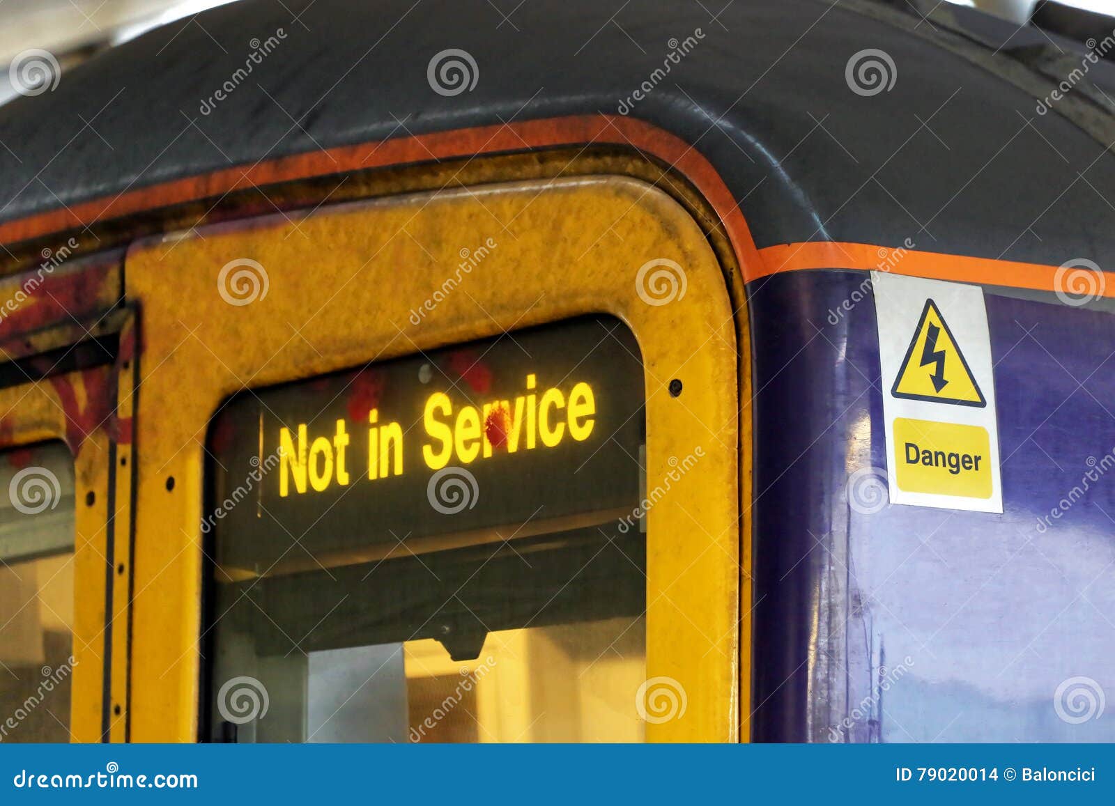 Not in Service Train stock photo. Image of train, underground - 79020014