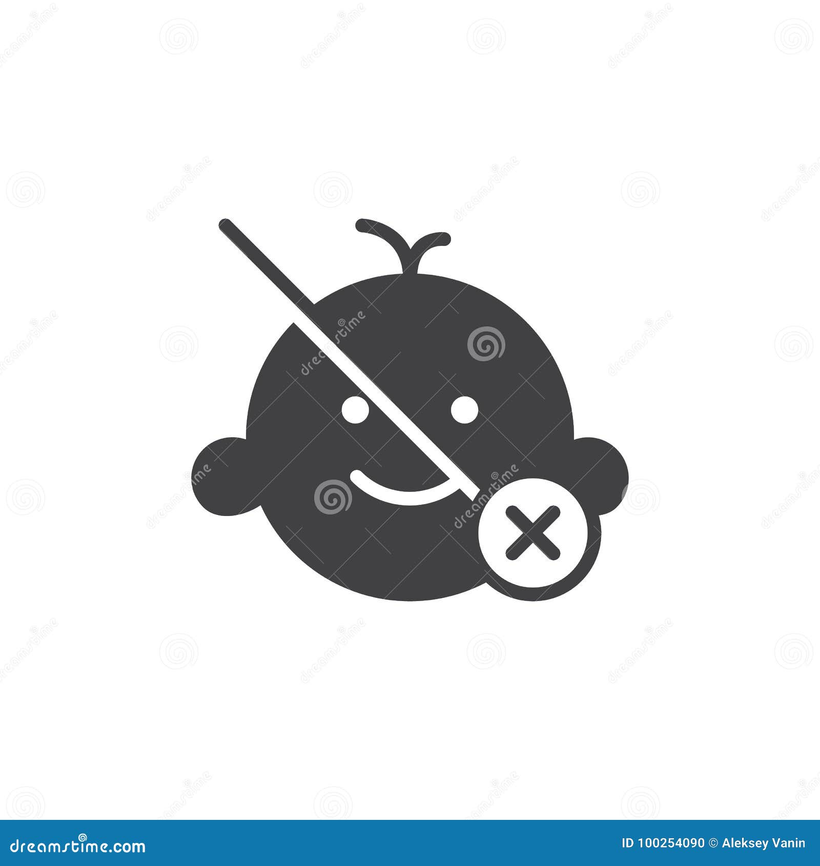 Not Suitable for Children Under Age X Icon Vector Stock Vector ...