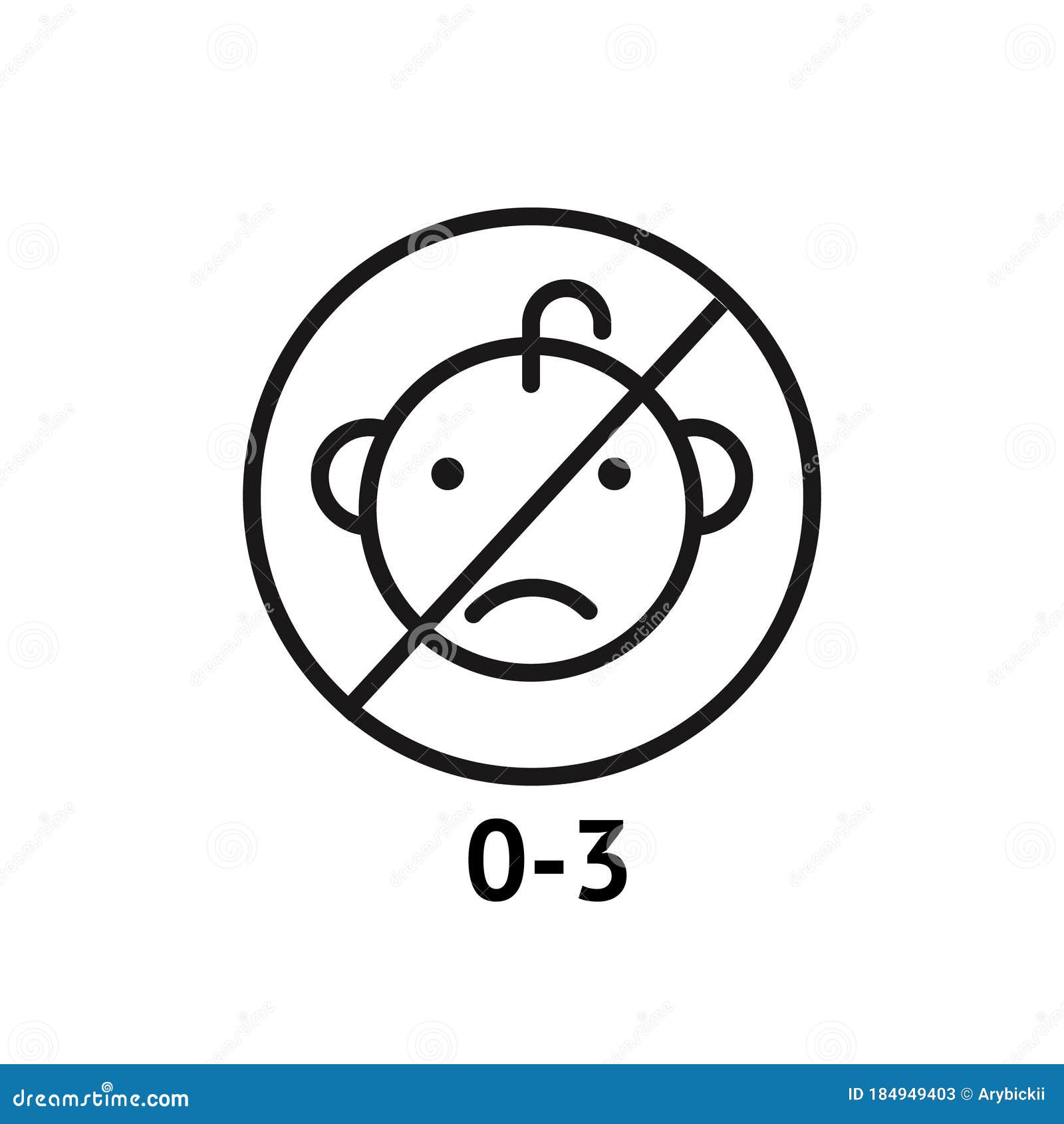 Not Suitable for Young Kids Icon Stock Vector - Illustration of design ...