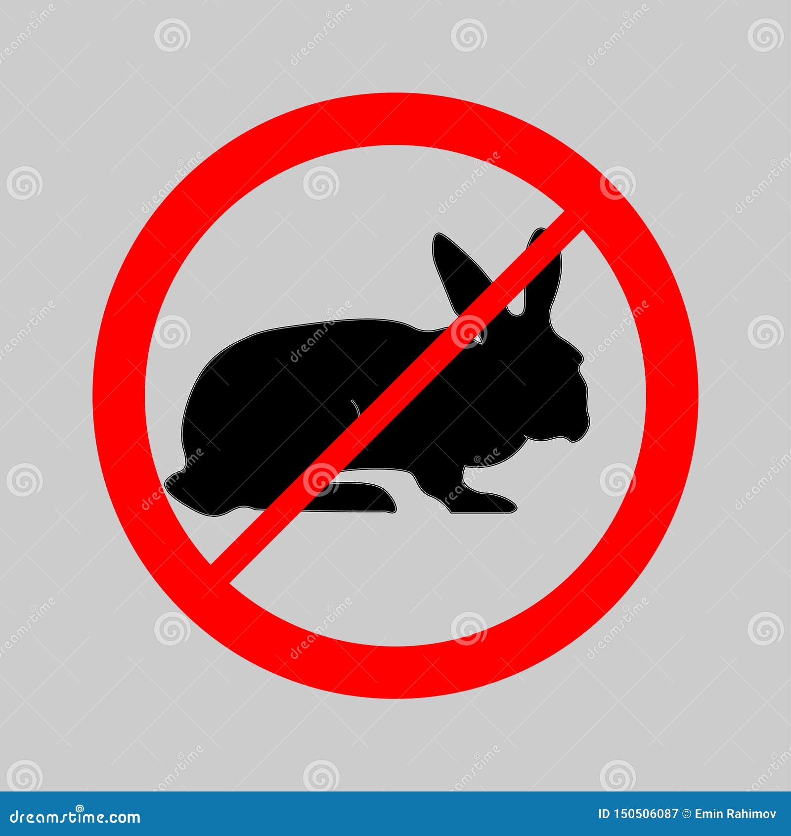 Not tested on animal sign. stock illustration. Illustration of design ...