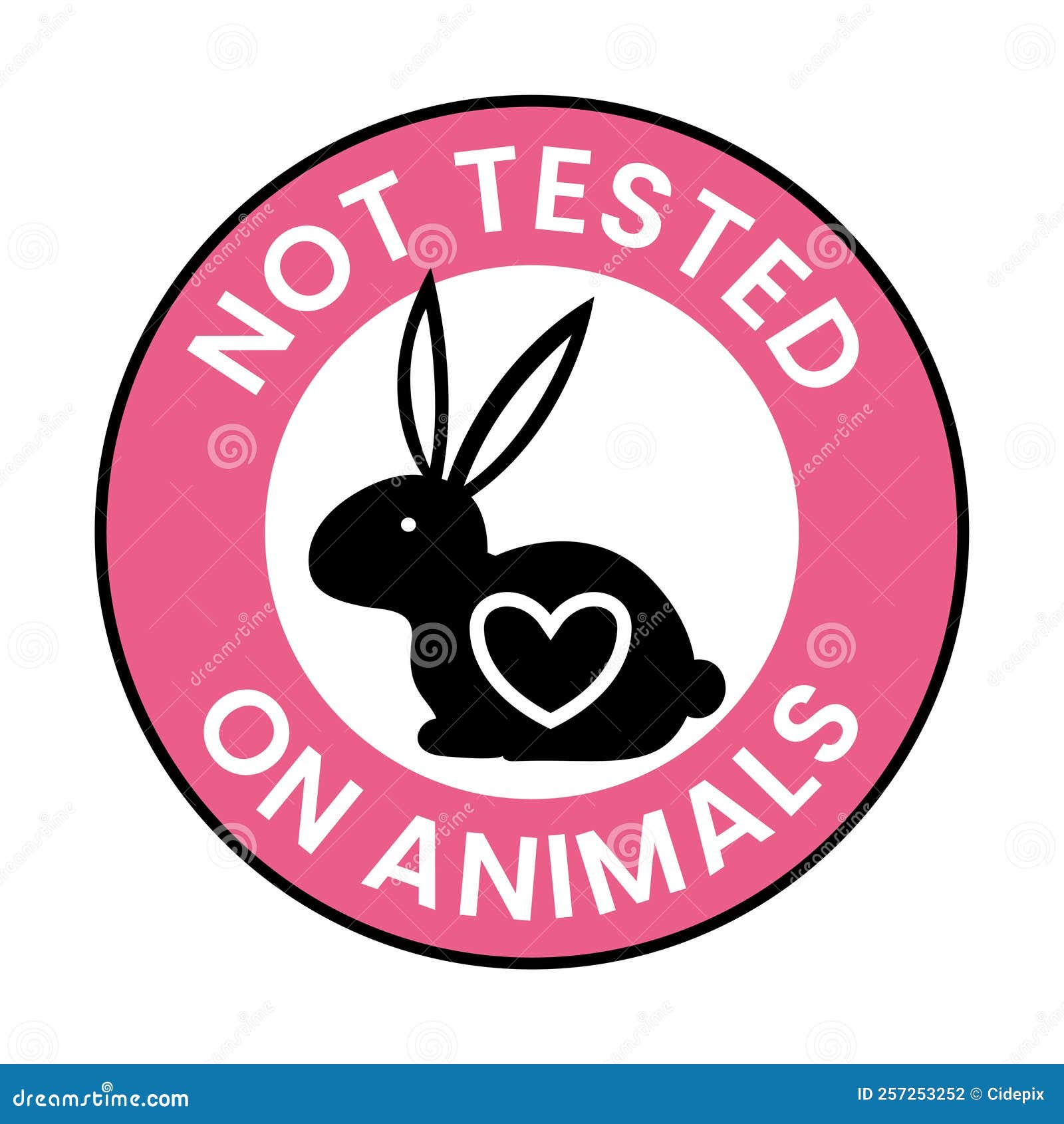 Not Tested on Animals Illustration 2 Stock Vector - Illustration of ...