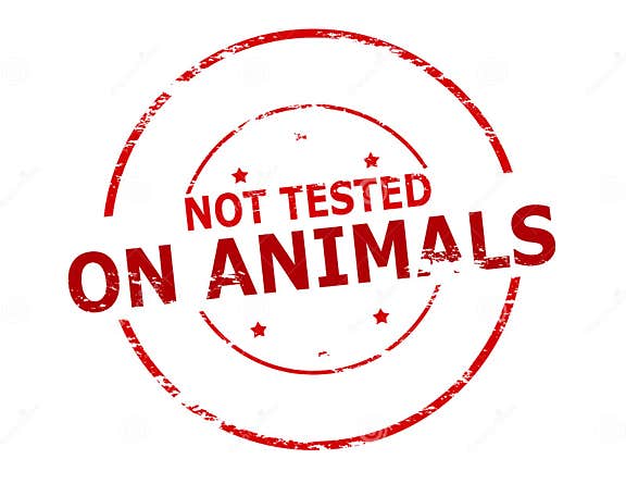 Not tested on animals stock illustration. Illustration of sign - 82943961