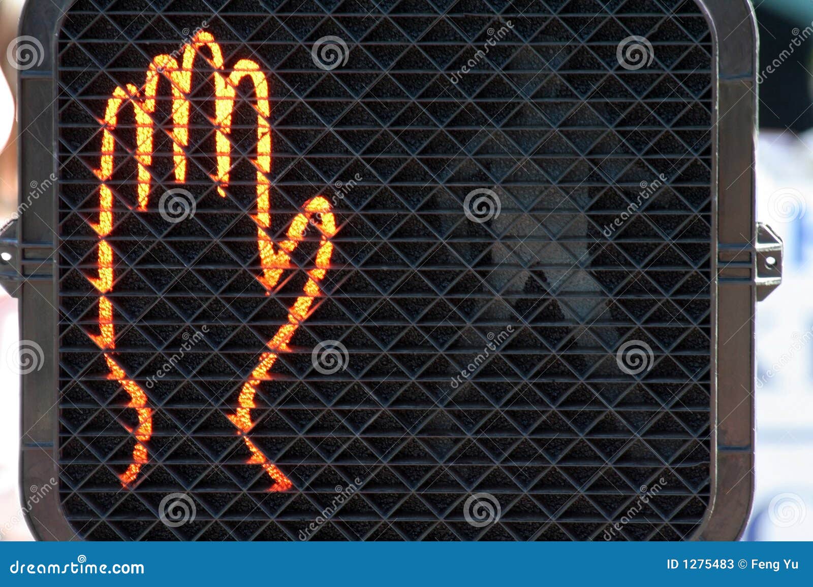 Not walk sign stock image. Image of walk, stop, sign, intersection ...