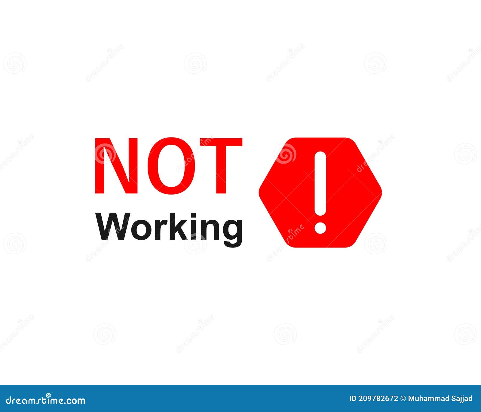 Not Working Icon - Error Message Symbol - Error Popup Message - Error ...