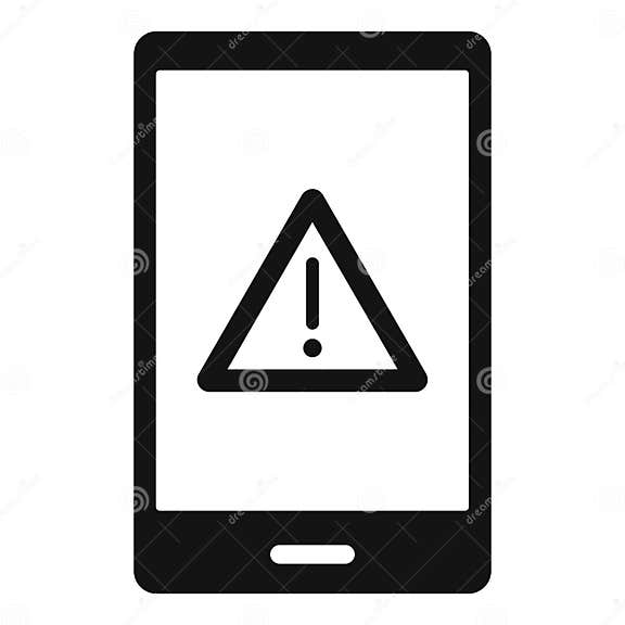 Not Working Phone Icon, Simple Style Stock Vector - Illustration of ...