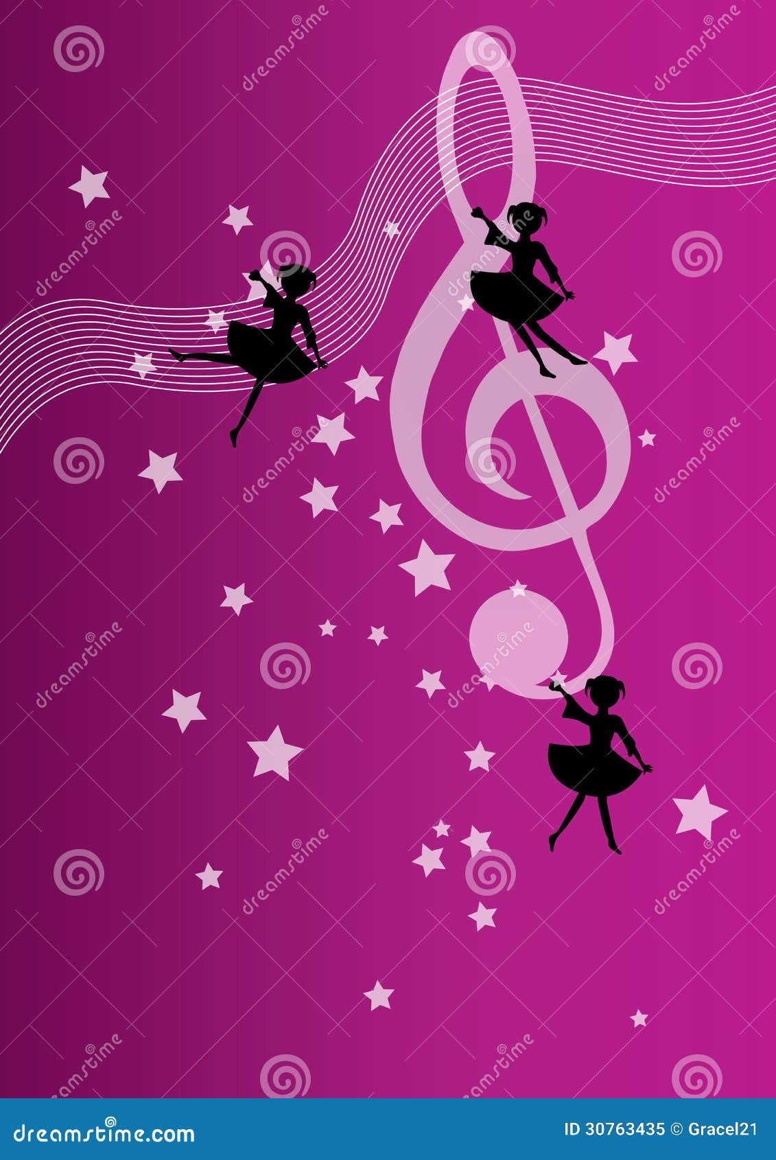 NOTA DE LA MÚSICA ilustración del vector. Ilustración de musical - 30763435