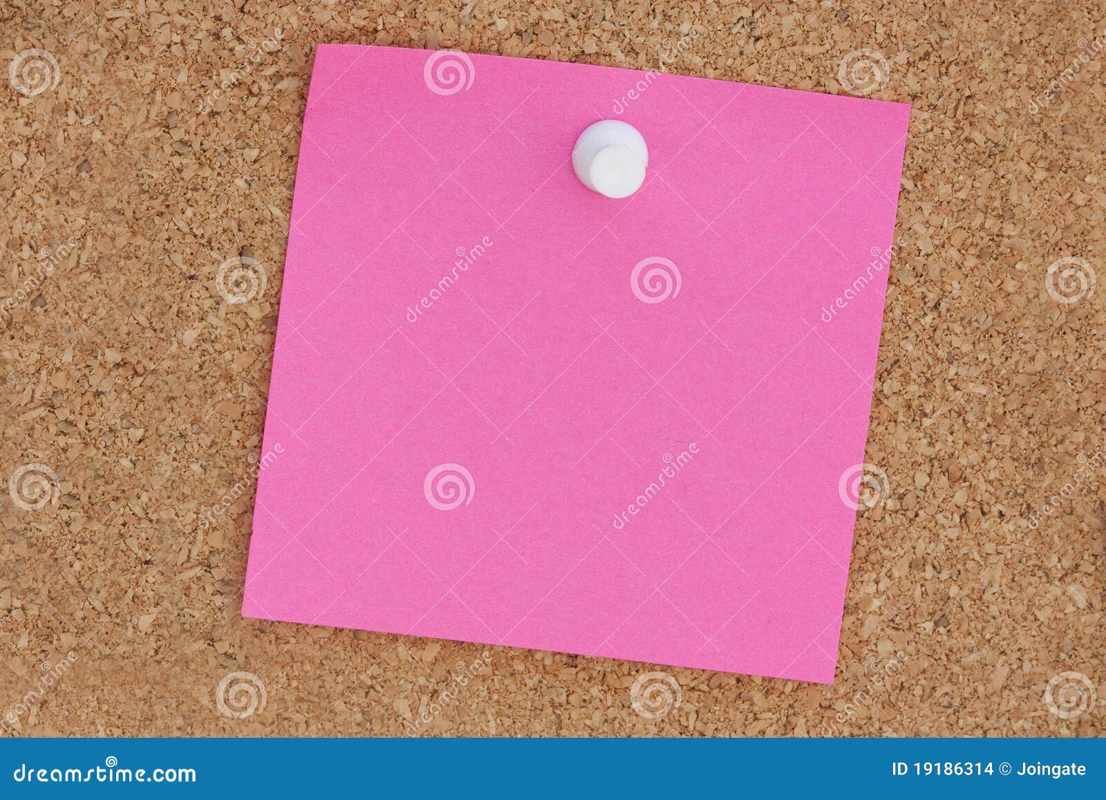 Nota De Post-it Cor-de-rosa Foto de Stock - Imagem de notas, nota: 19186314