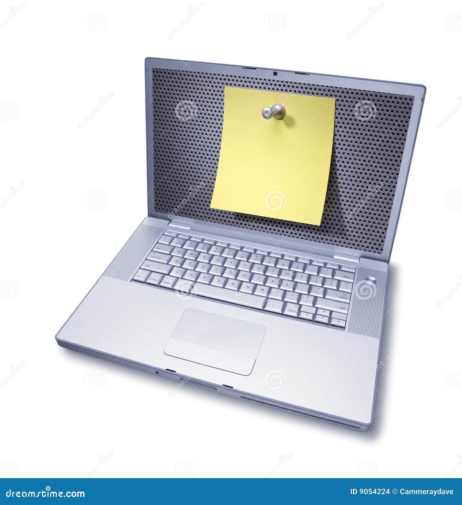 Nota De Post-it Do Computador Foto de Stock - Imagem de correio ...