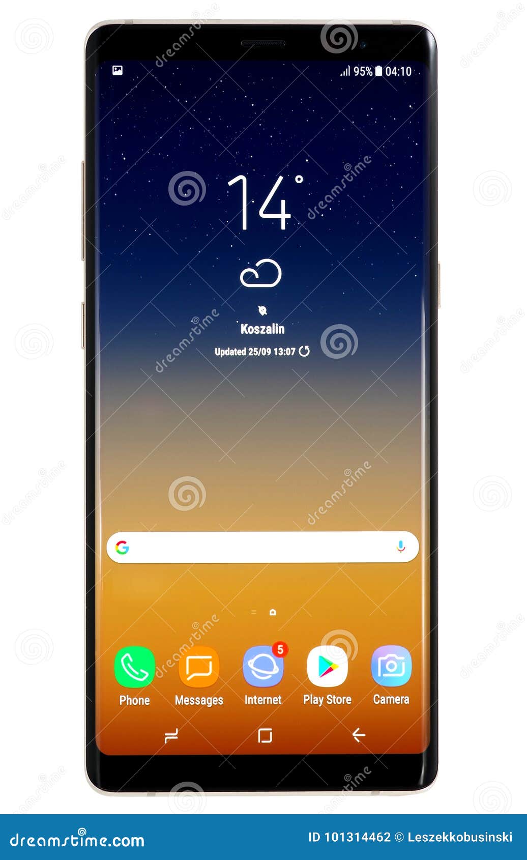 Nota 8 de Samsung fotografía editorial. Imagen de foto - 101314462