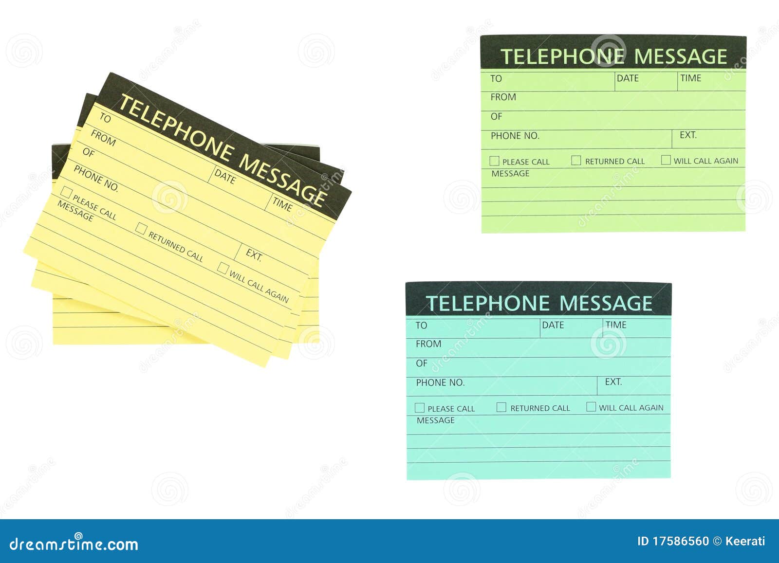 Nota Del Mensaje Telefónico Foto de archivo - Imagen de papel, llamada ...