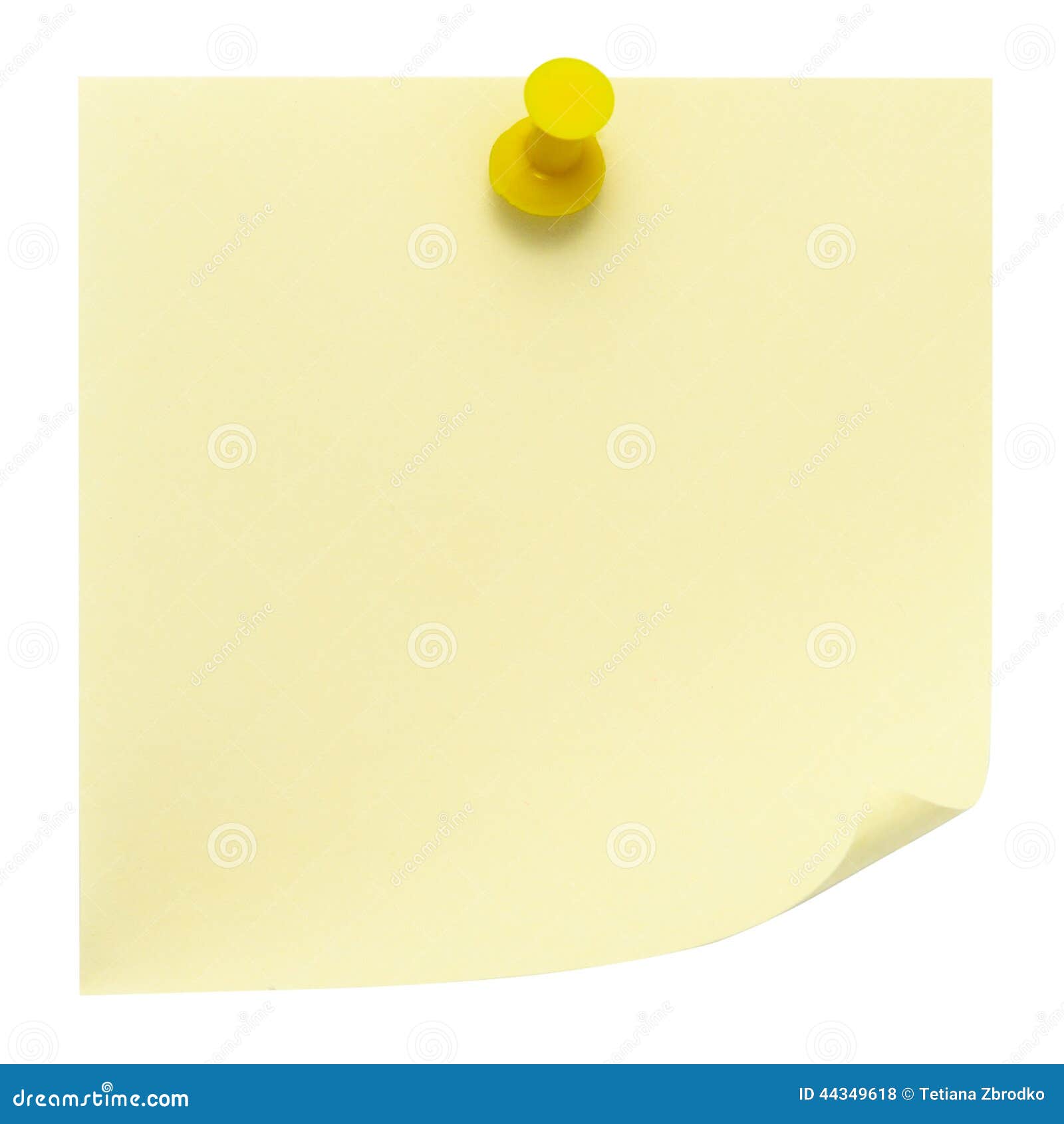 Nota di post-it gialla fotografia stock. Immagine di lista - 44349618