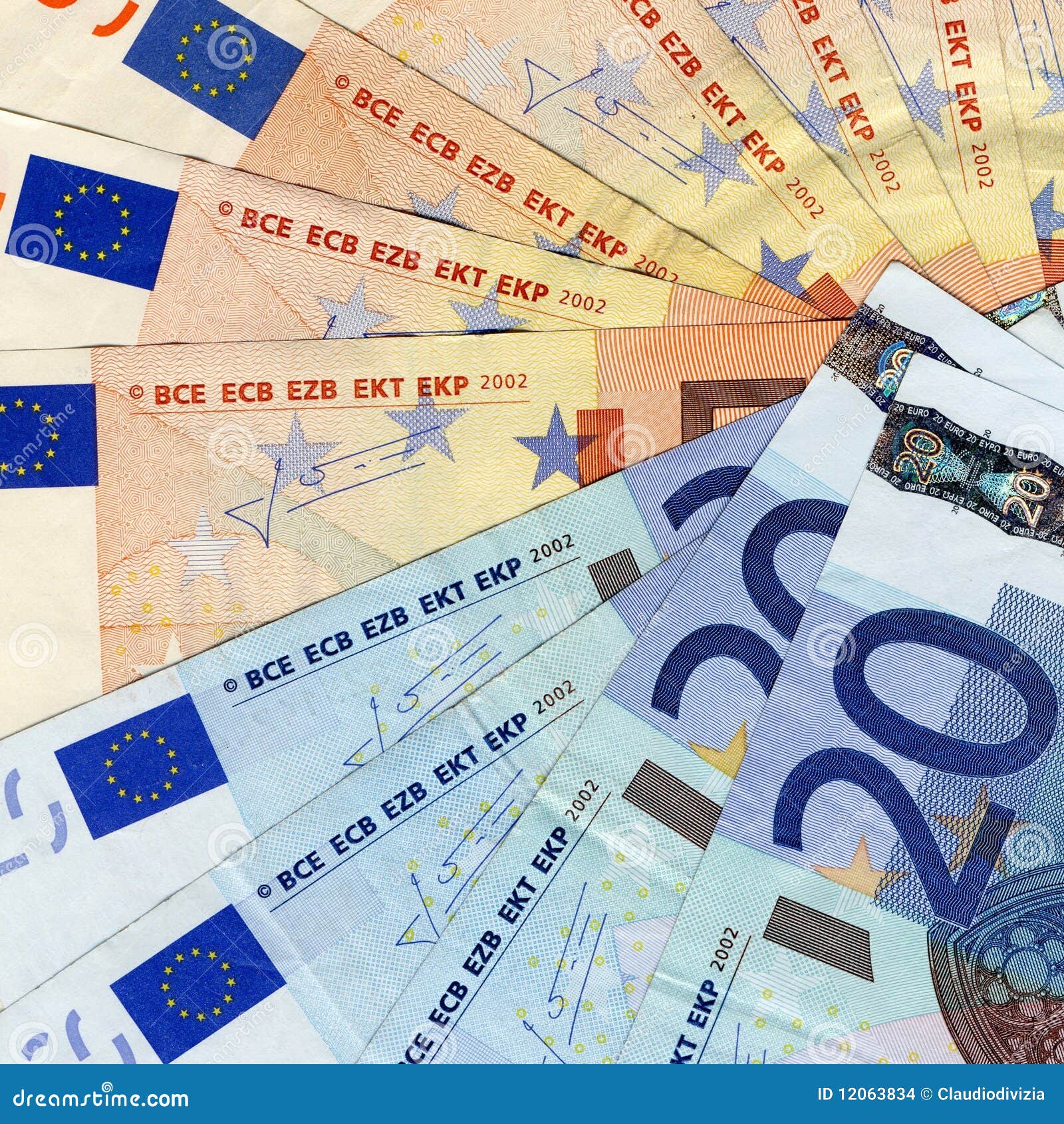 Nota euro foto de archivo. Imagen de dinero, europa, billete - 12063834