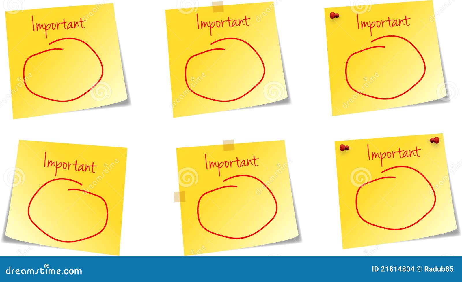 Nota importante ilustración del vector. Ilustración de importante ...