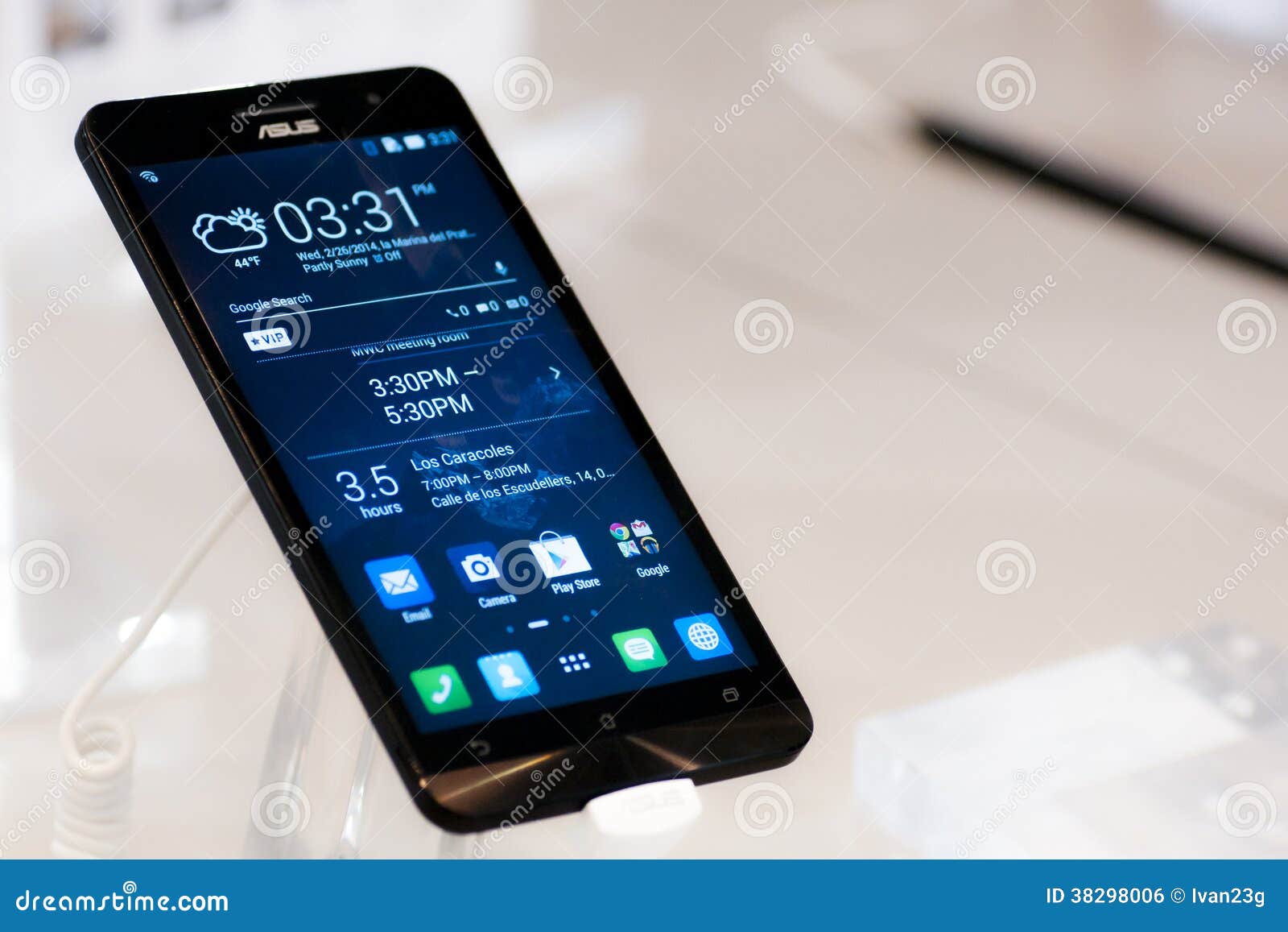 NOTA 6, MOBIEL WERELDcongres 2014 VAN ASUS FONEPAD Redactionele Foto ...