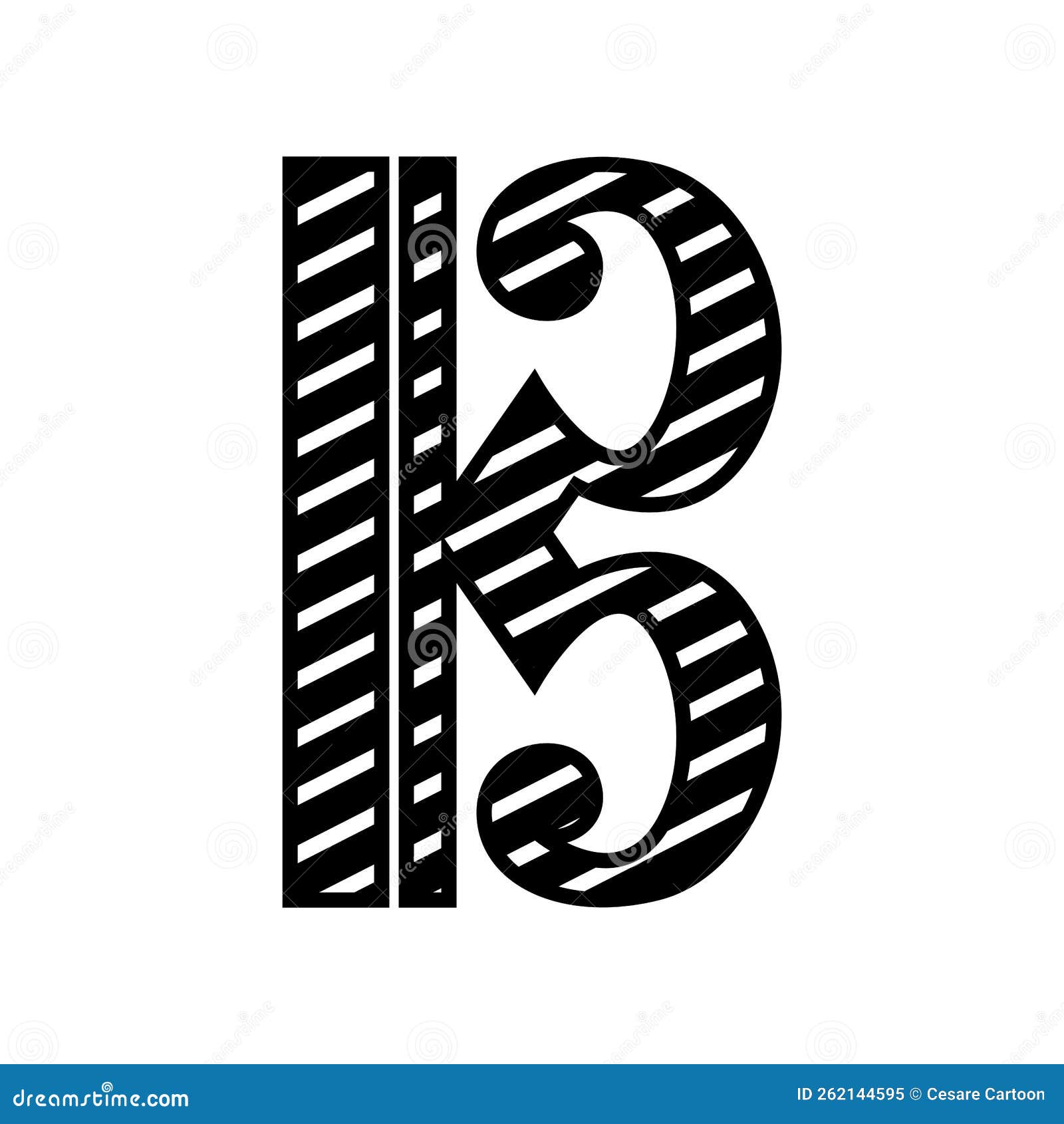 Nota musical tachada ilustración del vector. Ilustración de plano ...