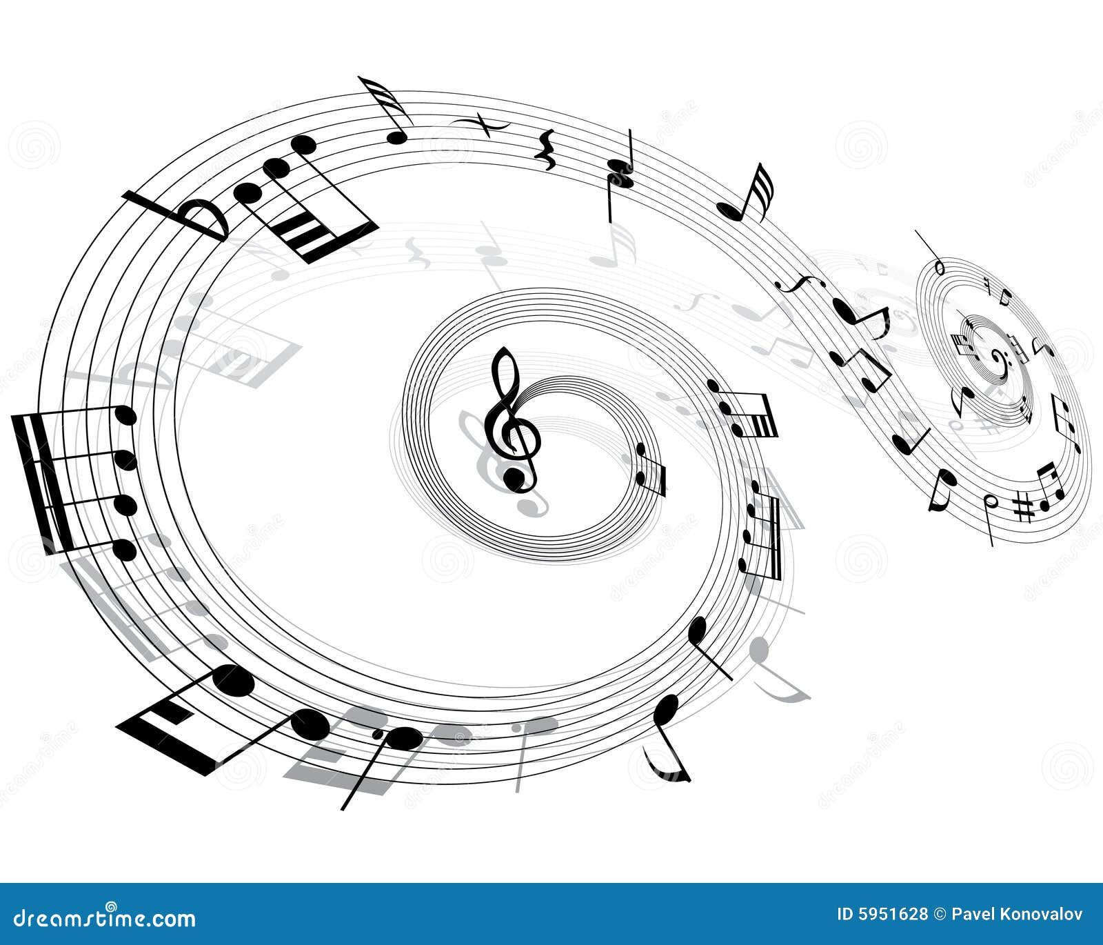 Nota's vector illustratie. Illustration of lijn, ontwerp - 5951628