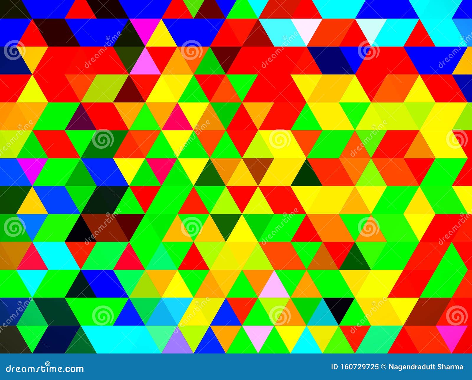 A Notable Illustration Of Handsome Geometric Pattern Of Colorful ...