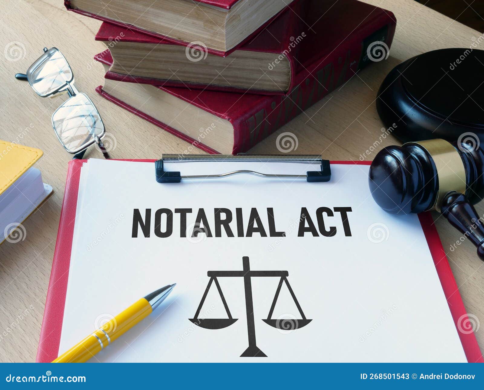 Notarial Act of Notary Public is Shown Using a Text Stock Image - Image ...