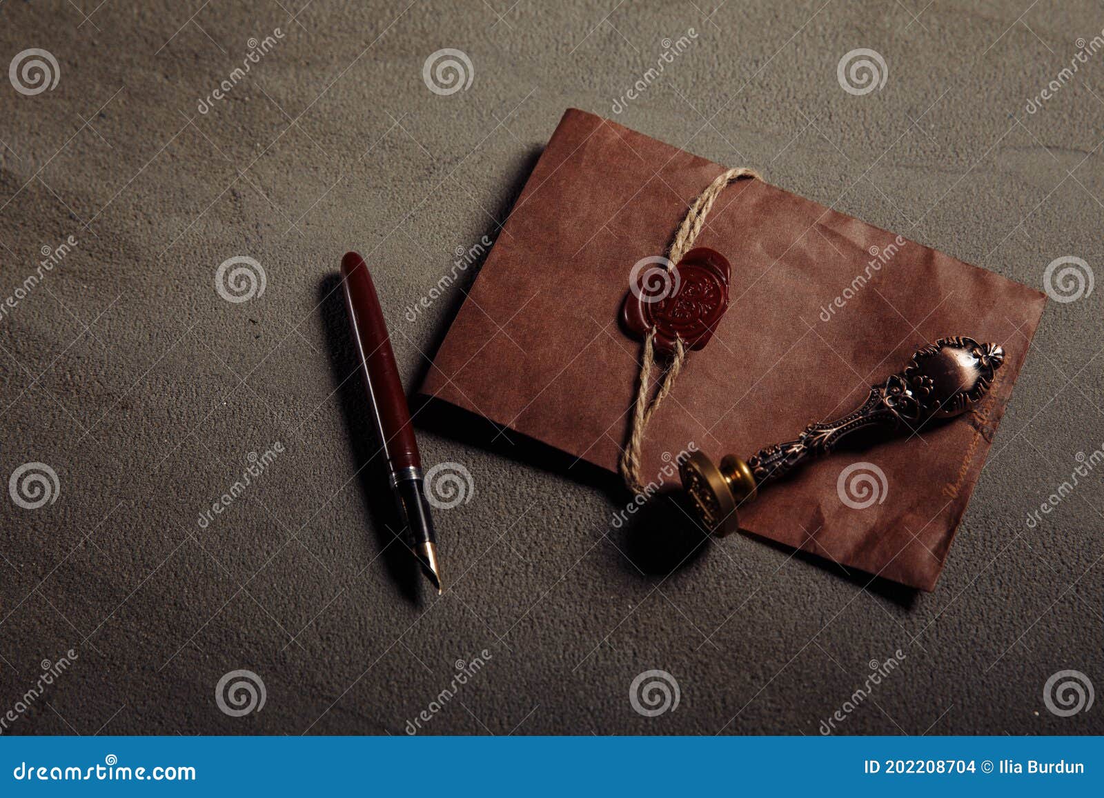 Notarized Document with Seal and Pen. Legality Concept Stock Photo ...
