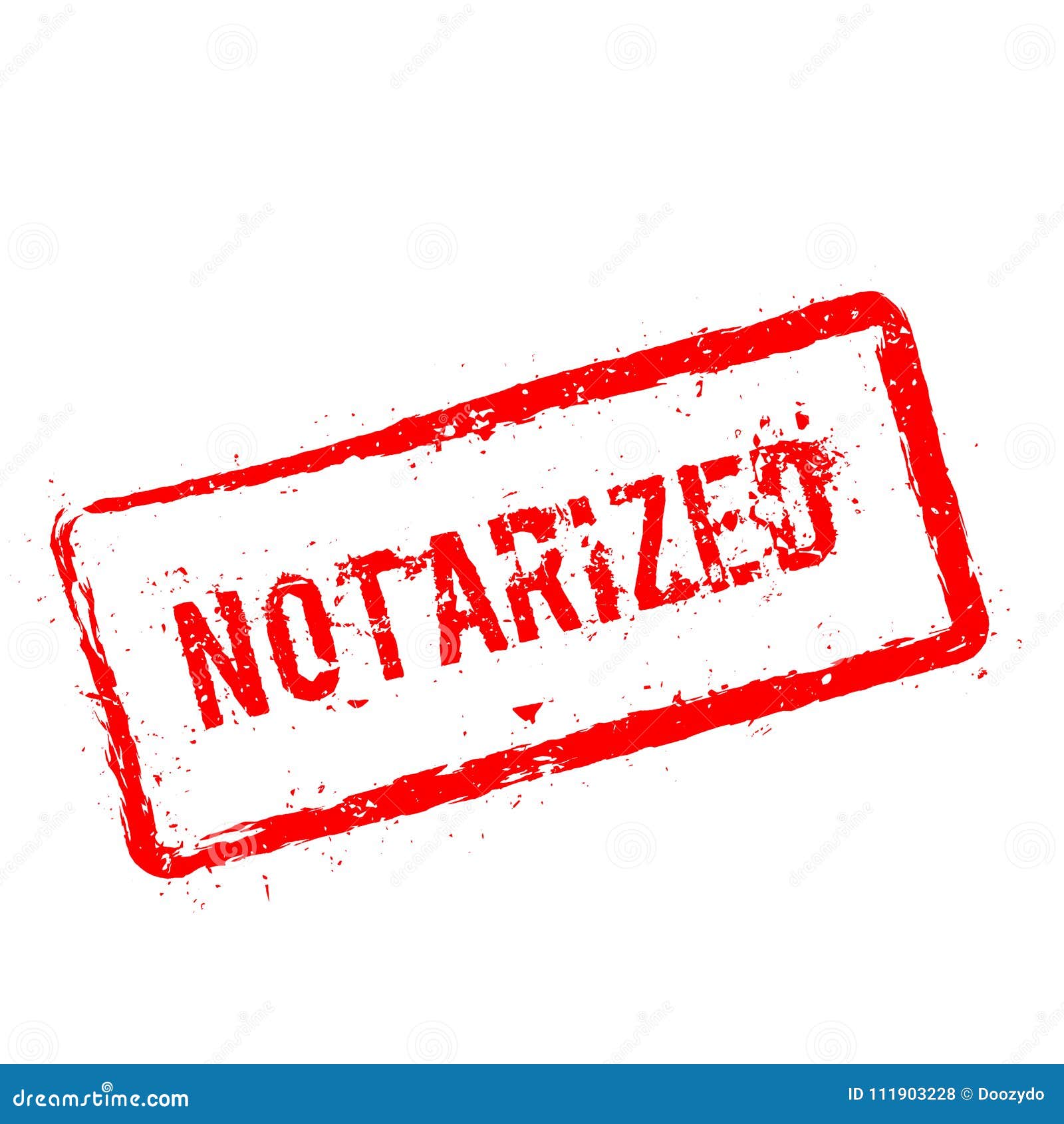 Notarized Rectangular Stamp. Cartoon Vector | CartoonDealer.com #98178045