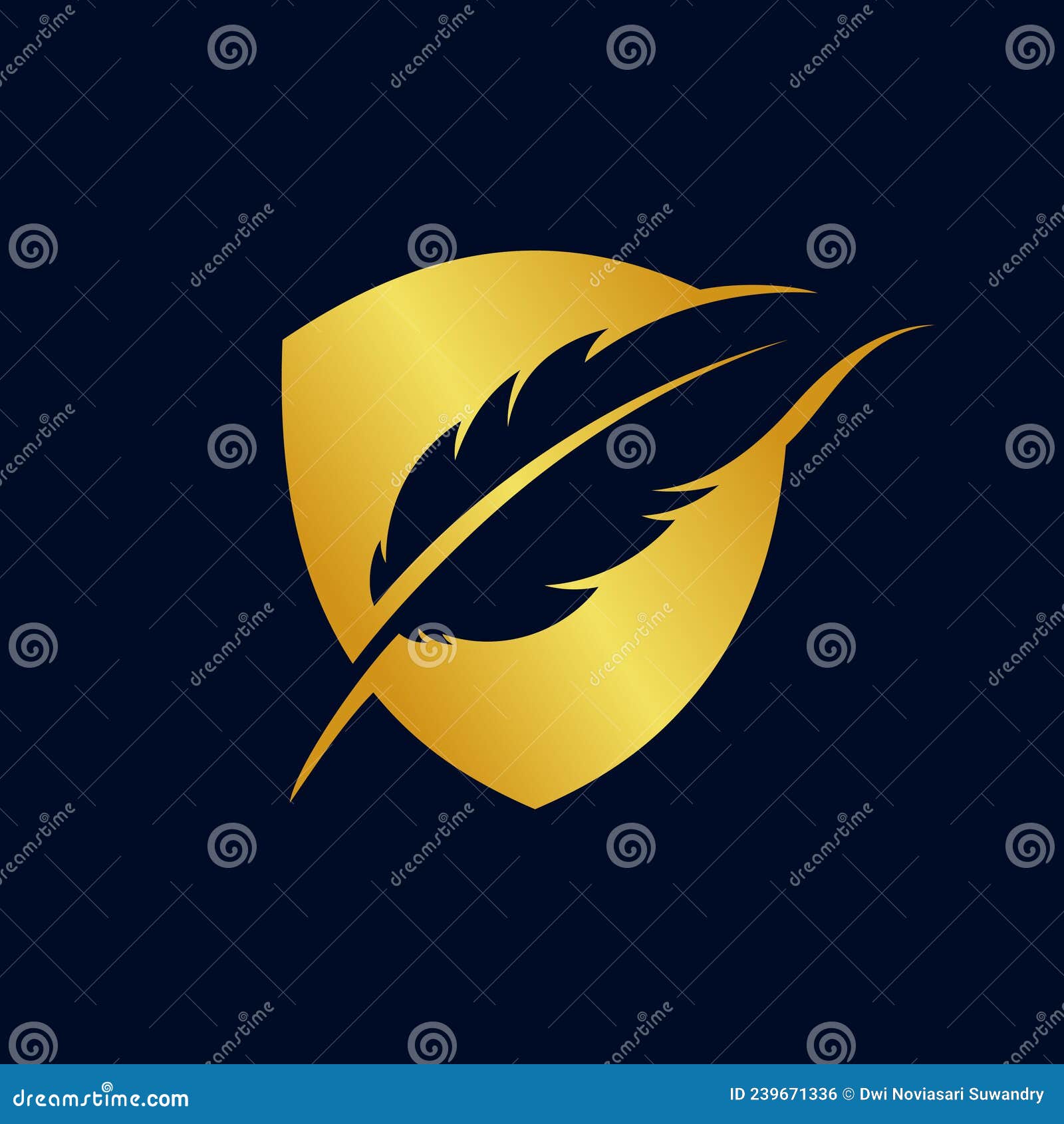 Notary Logo Forming Shield Symbol Stock Vector - Illustration of ...